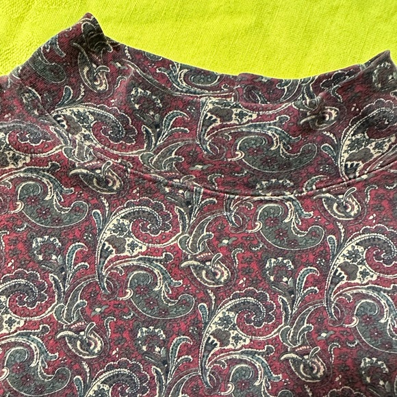 Jones New York | Tops | Paisley Turtleneck | Poshmark